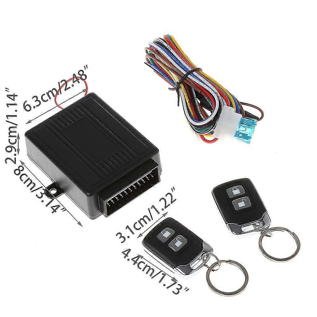Car Alarm System Auto Remote Central Lock Kit Door Lock Keyless Entry ...