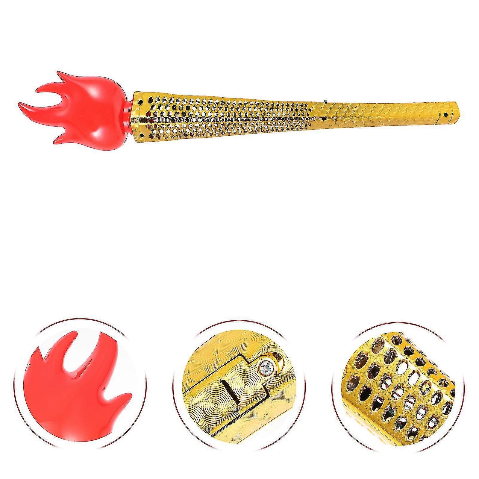 Inflatables Fun Torch Toy Decorative Flame Torch Simulation Fire Flame ...