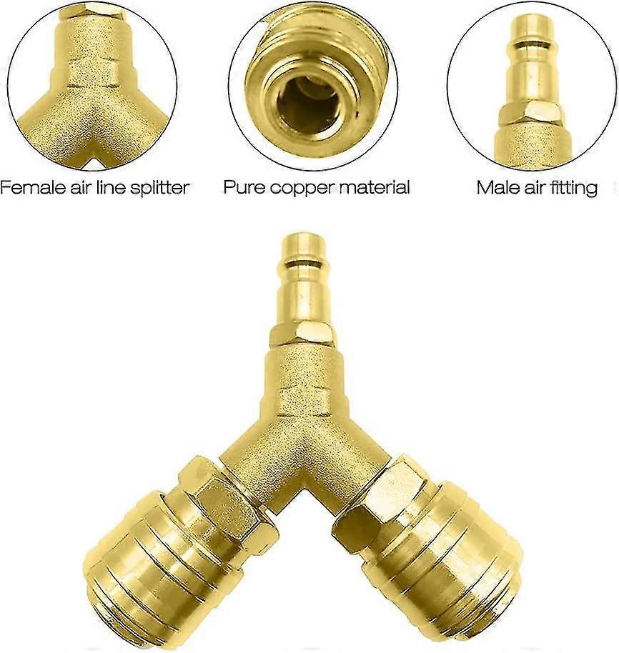 Compressed Air Distributor, Quick Connect Distributor For 1/4 Air Hose ...