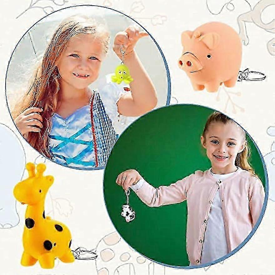 6 Pieces Nurse Flashlight Pediatric Nurse Flashlight Keychain Animal ...