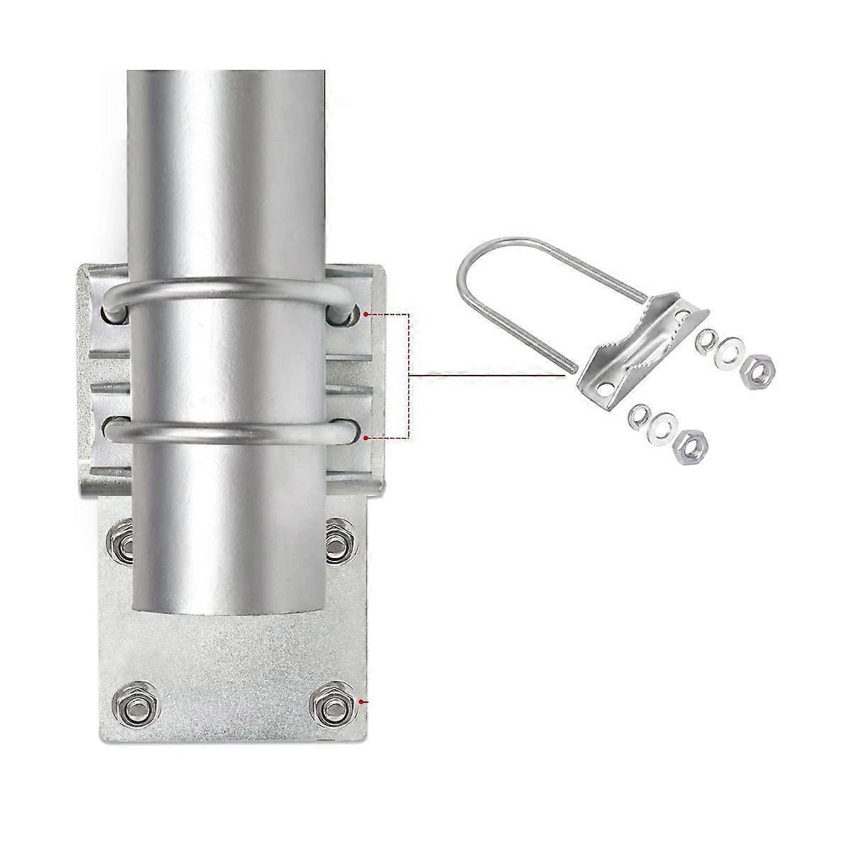 Antenna Pole Mount Kits, Antenna Pole Mount Bracket with Double U-Bolts ...