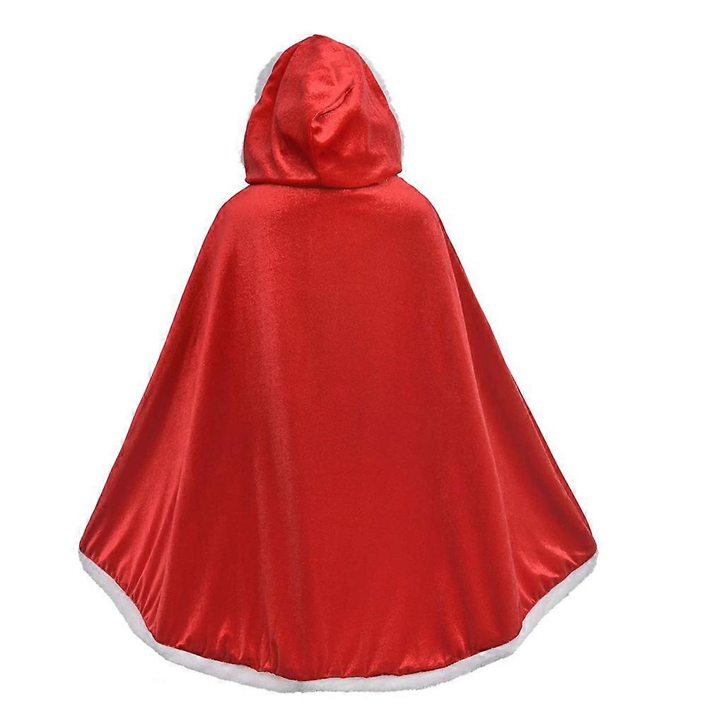 Hooded Cape Cloaks Costume for Girls Christmas Birthday Role Play ...