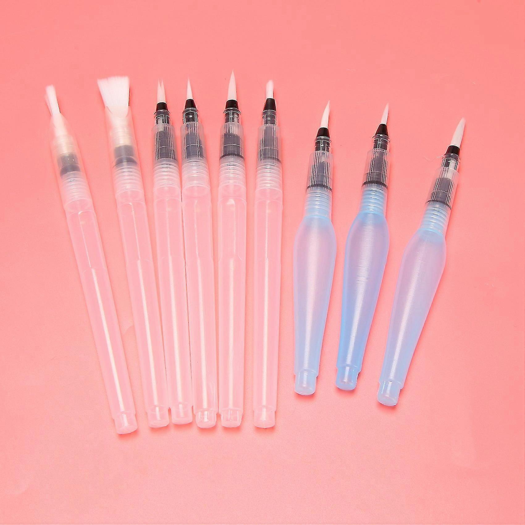 Water Brush Pen Set,9 Pcs Water Tank Brush,water Brush Pen With Water ...