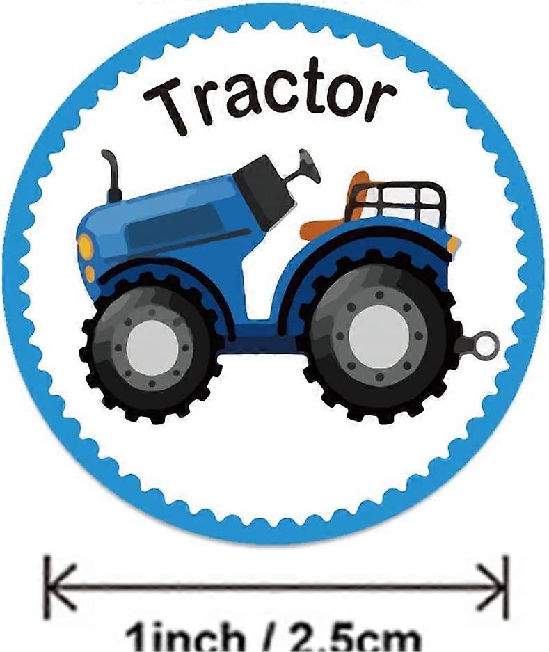 Construction Vehicle Sticker Label, Trucks Excavators Tractors Reward ...