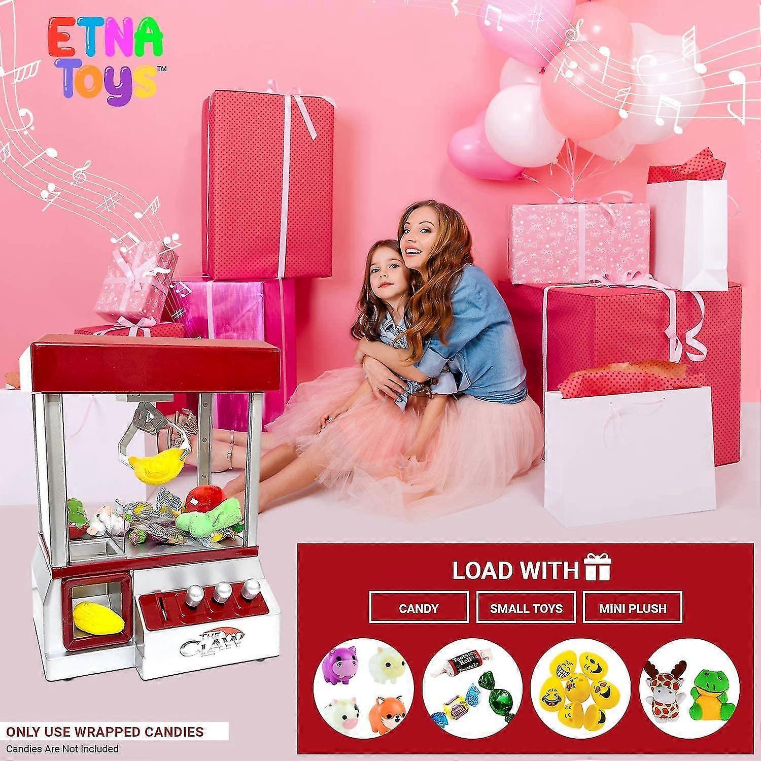 Electronic Arcade Claw Machine Mini Candy Prize Dispenser Game With ...