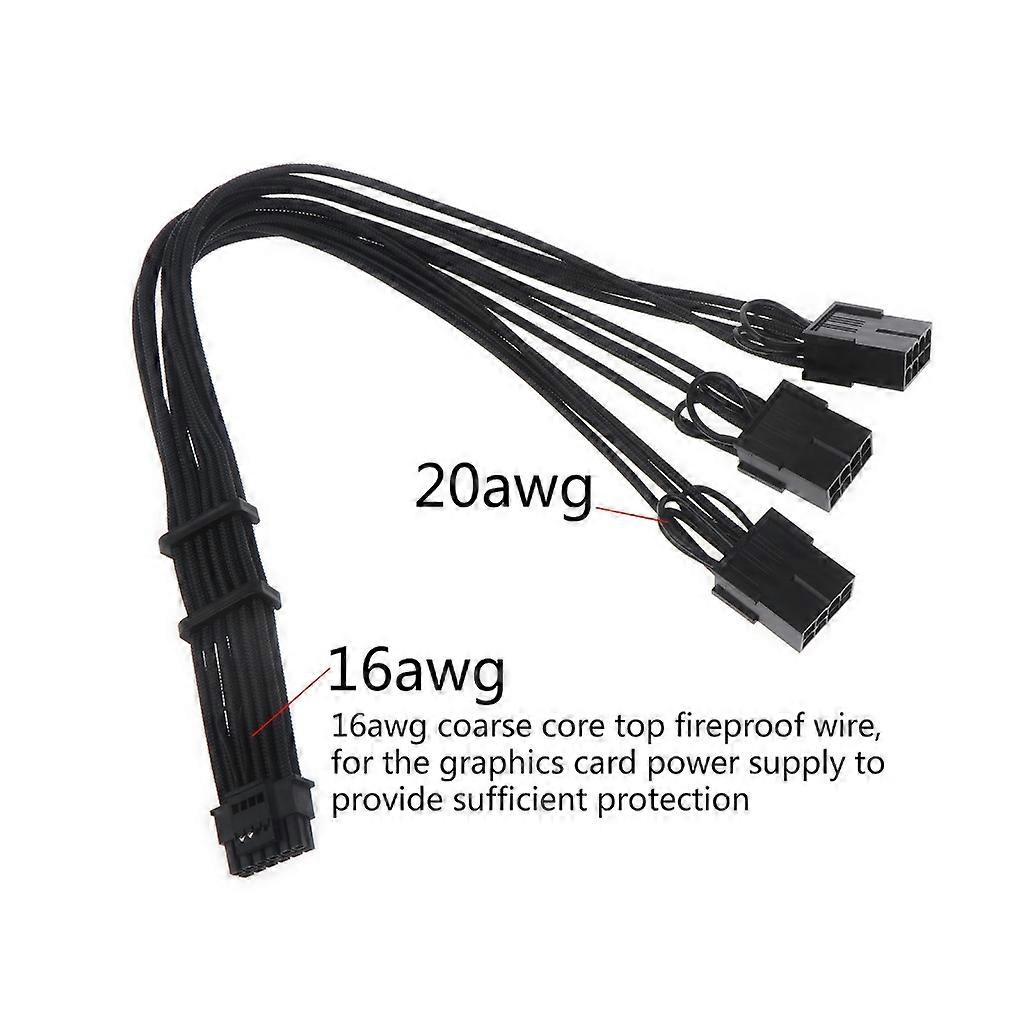 30cm 16Pin to 3 x 8 Pin GPU Adapter 16Pin to 8Pin Female Graphics Card ...