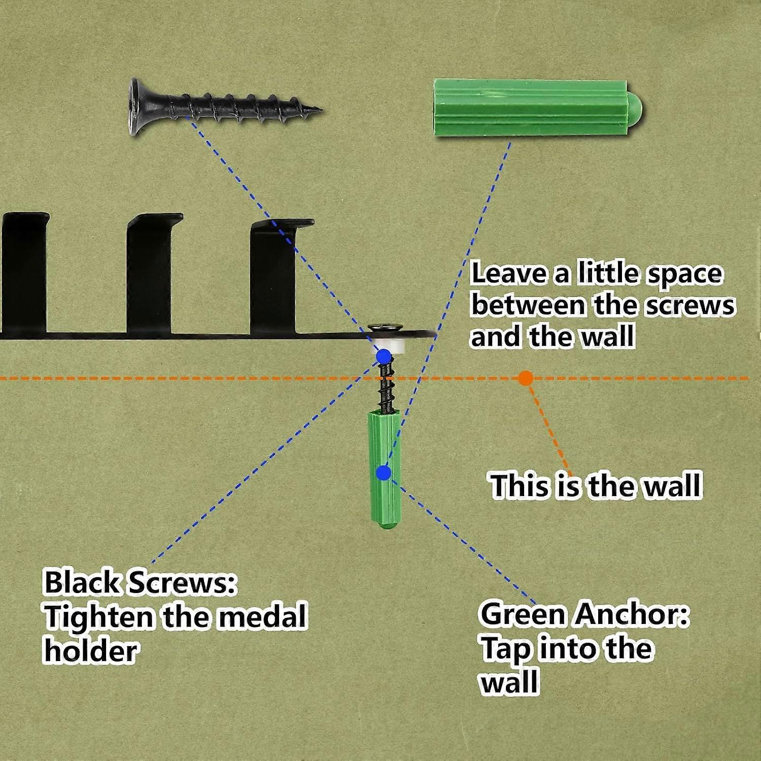 Medal Hanger Rugby Medal Holder Racks Display Wall Mounted Hanging ...