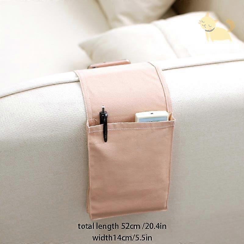 Cotton Linen Bedside Storage Bag Organizer Bed Desk Bag Sofa Tv Remote ...