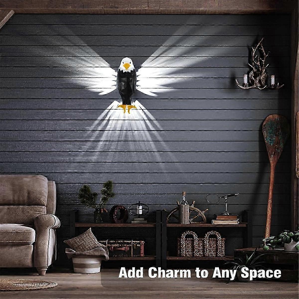 Bald Eagle Wall Light Night Light Wall Mounted Eagle Lamp for Bedroom, Living Room, Hallway ...