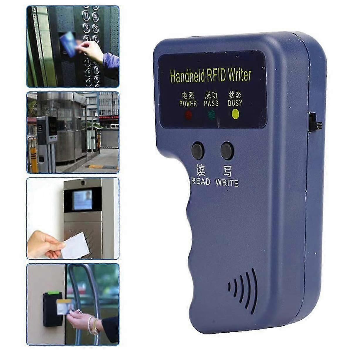 Handheld RFID Card Copier 125KHz ID (EM4100/HID/AWID) Duplicator Reader ...