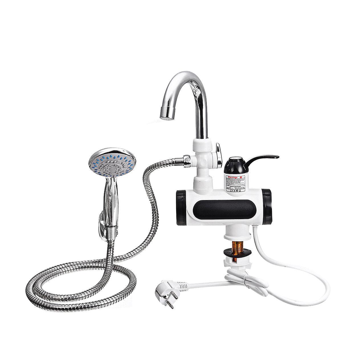 3000W temperature display instant hot water tap tankless electric faucet kitchen | Fruugo DE