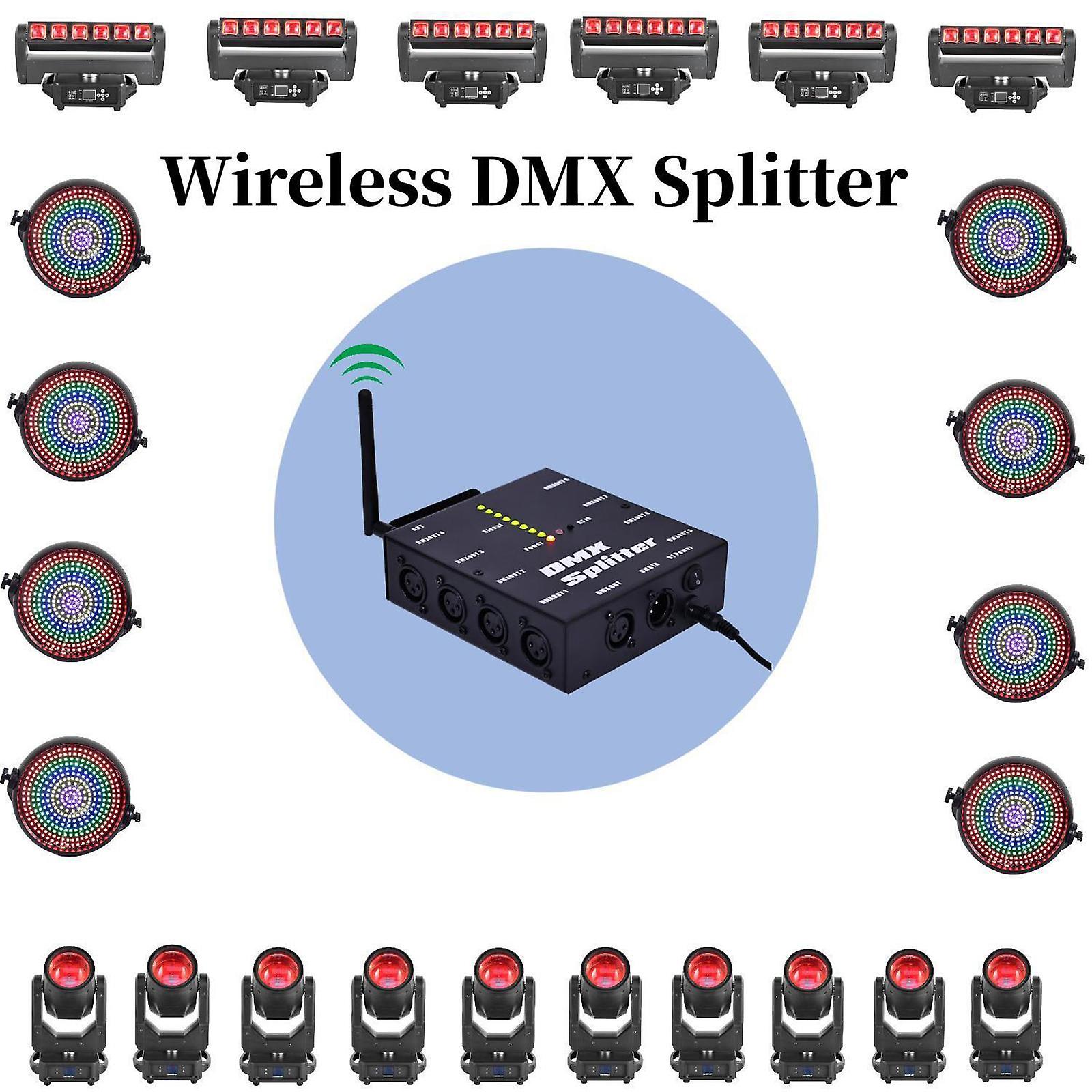 Dmx Splitter Distributor Optical Splitter 8 Way Professional Wire Less ...
