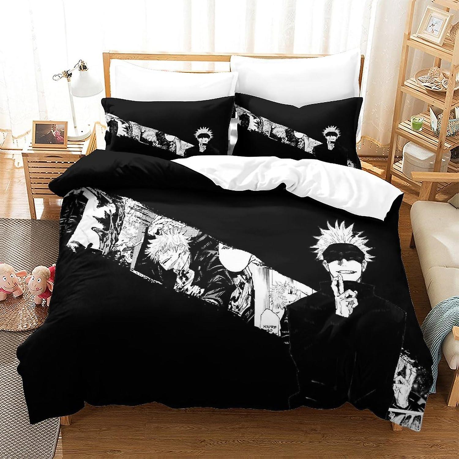 Anime Satoru Gojo Bedding Duvet Cover Set Jujutsu Kaisen 3D Printed ...