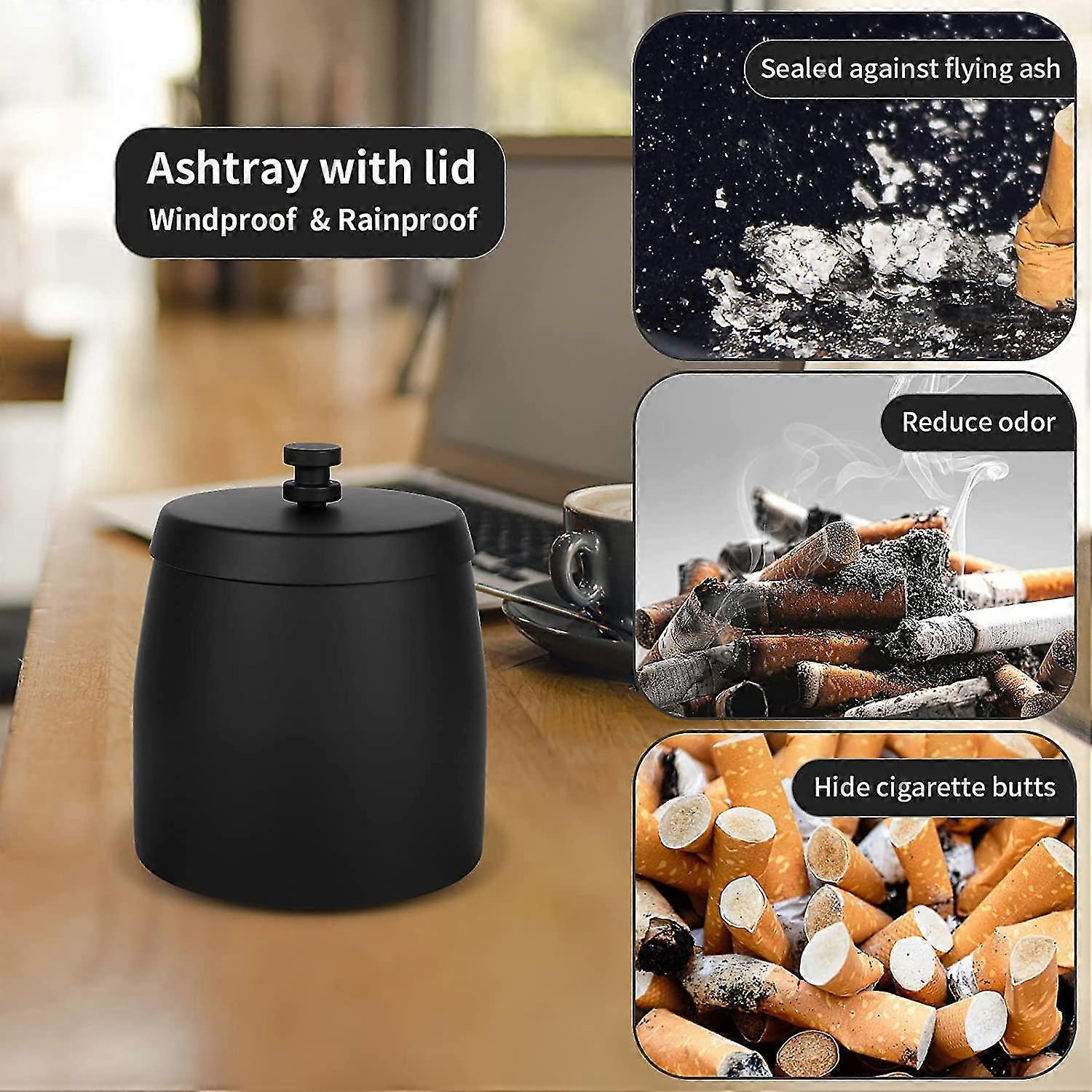 Outdoor Ashtrays For Patio With Lid, Outdoor Ash Tray Sets For ...