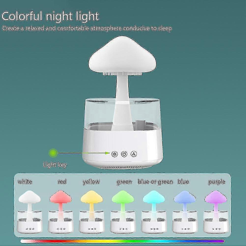 Mushroom Rain Air Humidifier Electric Aroma Diffuser Rain Cloud Smell ...