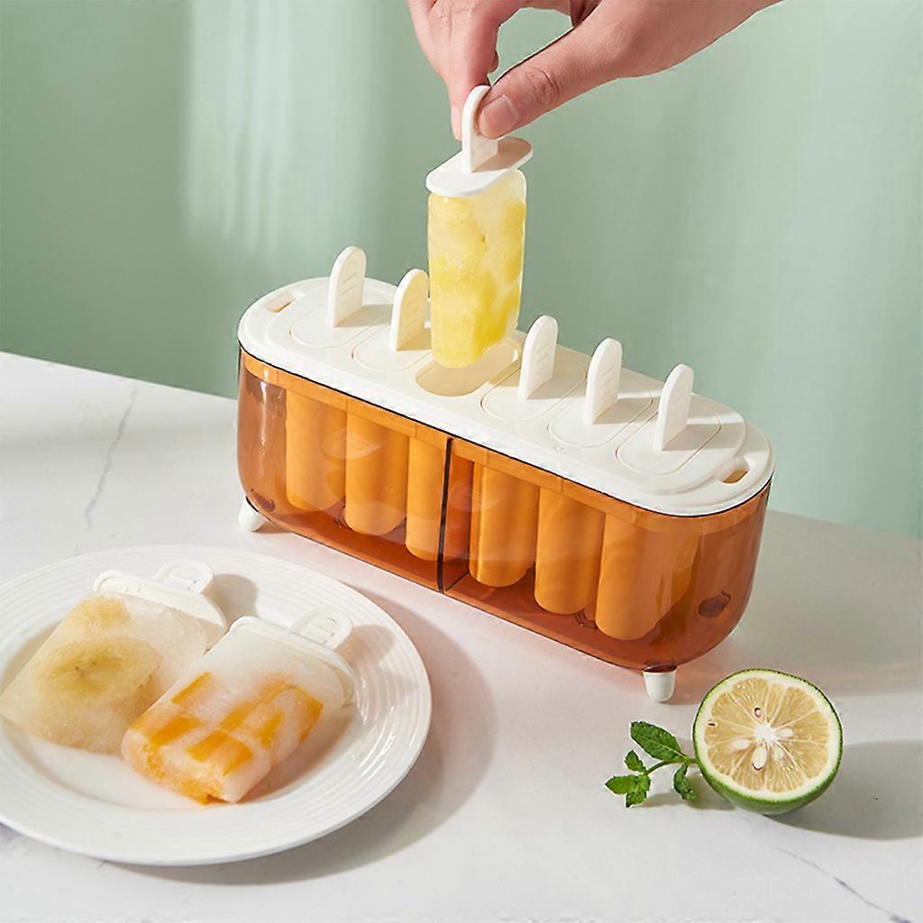 6 Cell Lolly Mould Tray Popsicle Mold DIY Ice Cream Maker Reusable for ...