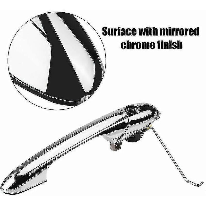 1pc Left Driver Side Exterior Exterior Door Handle For Fiat 500 2012 ...