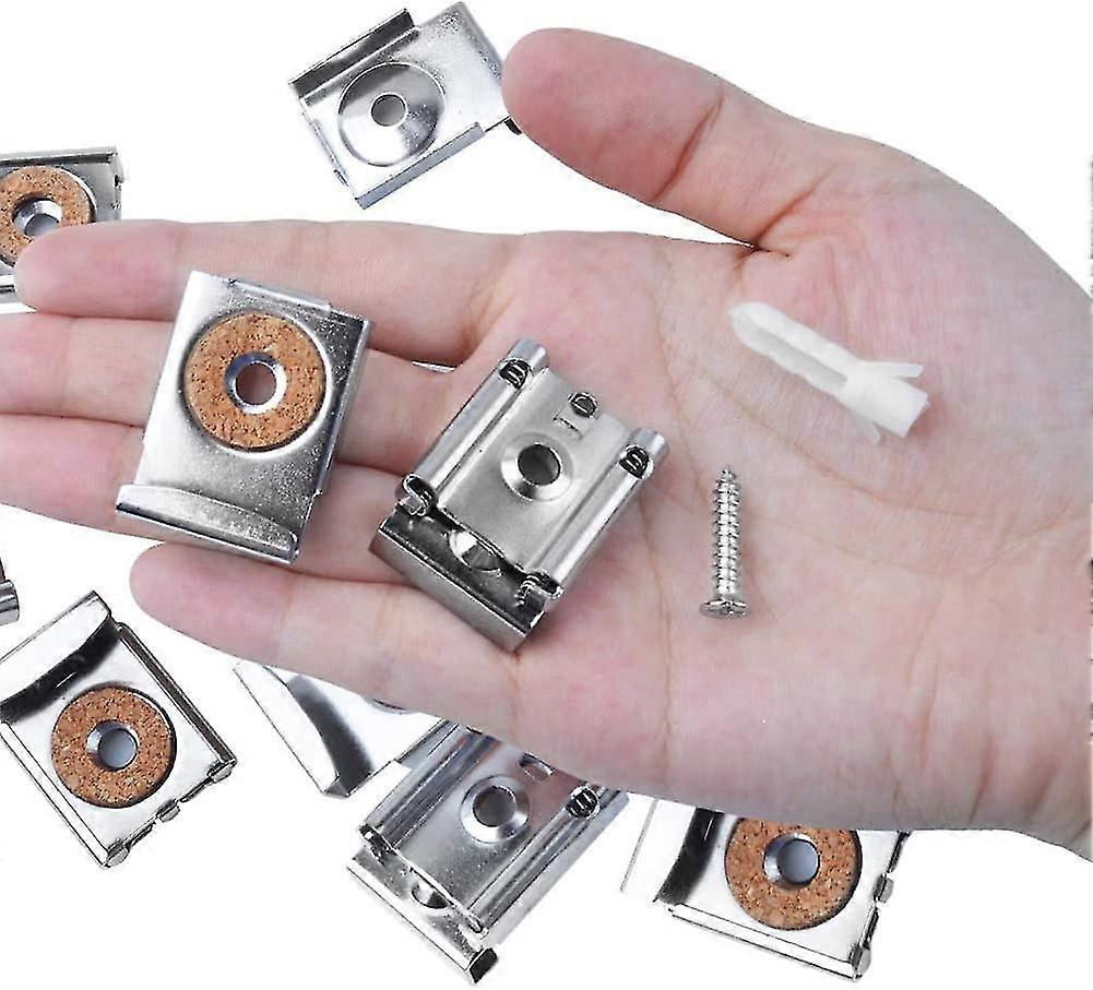 Wall Mounted Mirror Bracket,wall Mounted Adjustable Mirror Clip Mounted ...