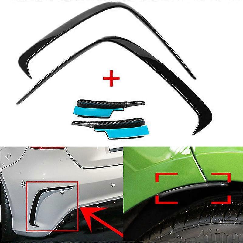 Rear Bumper Fender Spoiler Splitter Canard For Mercedes Benz W176 A180 ...