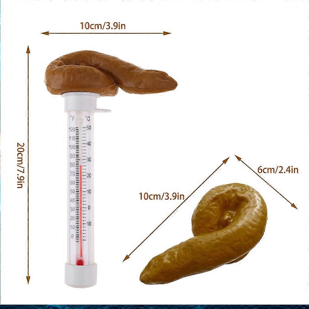 Funny Pool Thermometer Floating Poop Prank Pool and Hot Tub Thermometer ...
