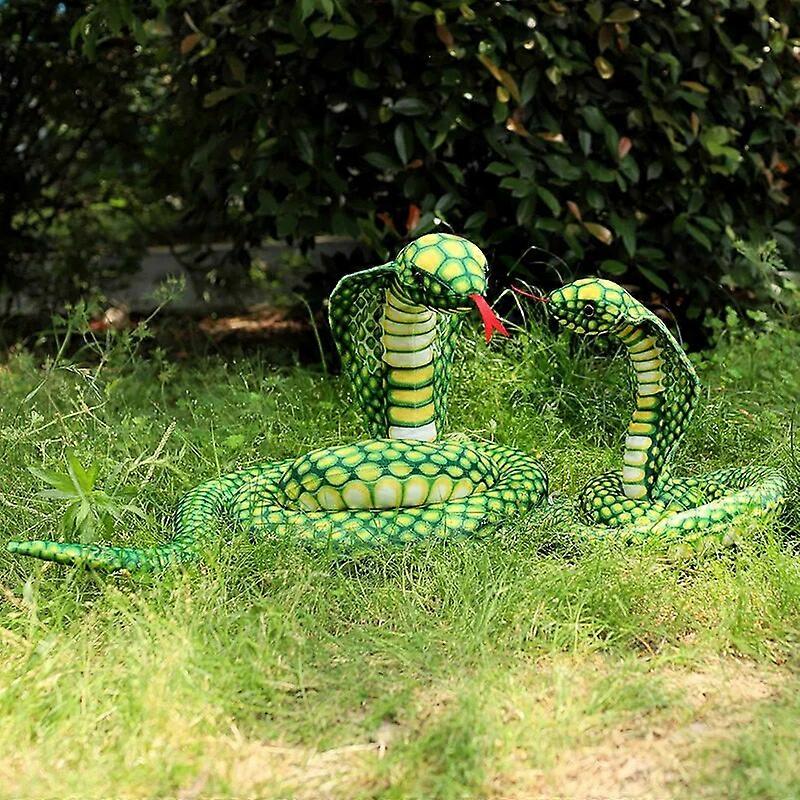 200/300CM 3D Simulation Cobra Snake Toy, Little Snake Animal Plush Toys ...