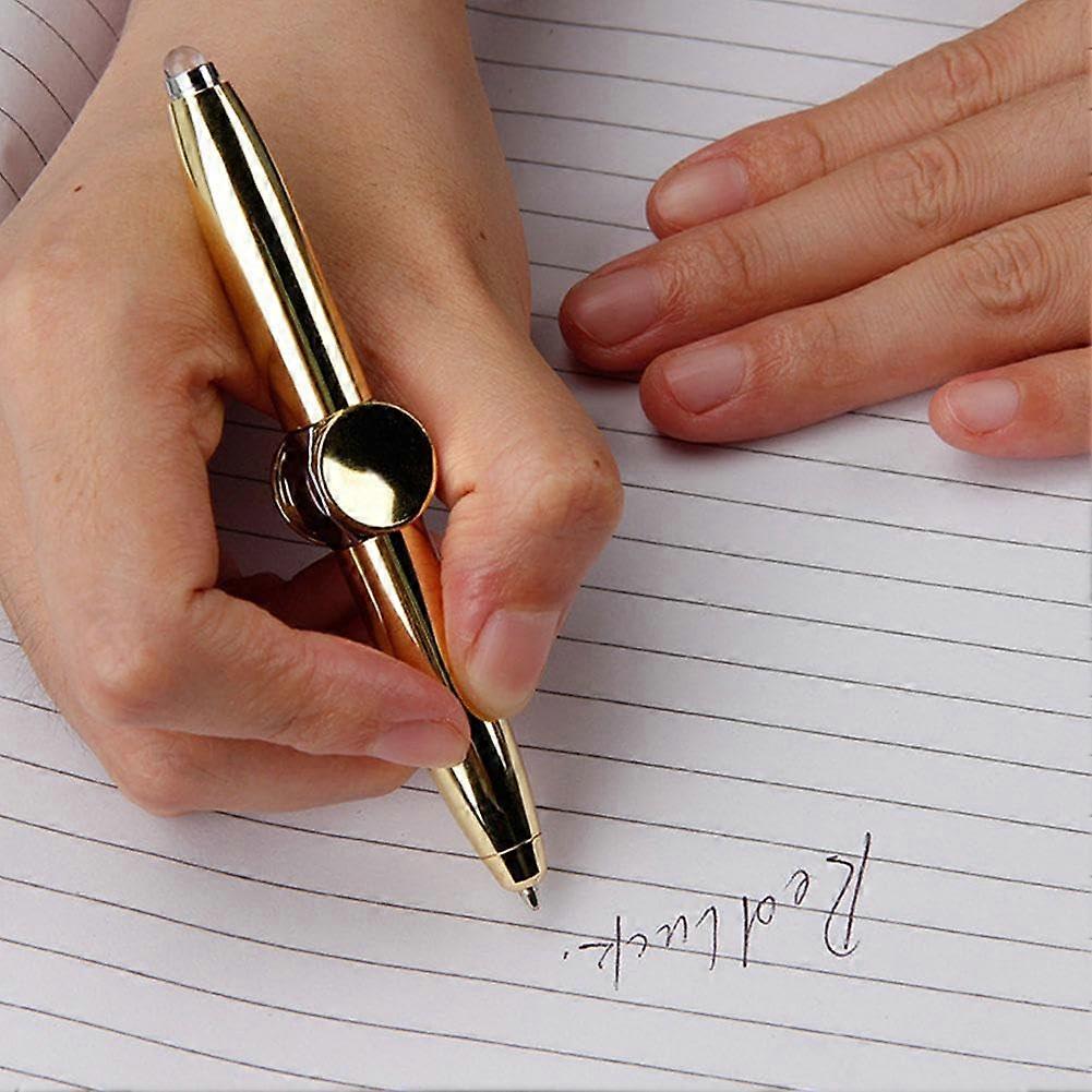 Spinning Pen, Fidget Spinner Pen with LED Light, Writing Tool Practical ...