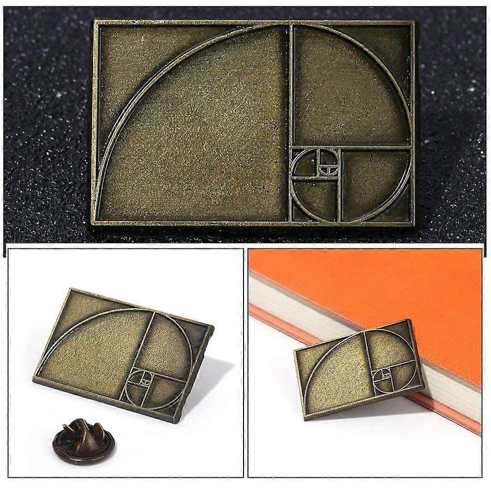 Golden Ratio Lapel Pin Brooch Pin Rectangle Geometry Math Pin Badge For ...