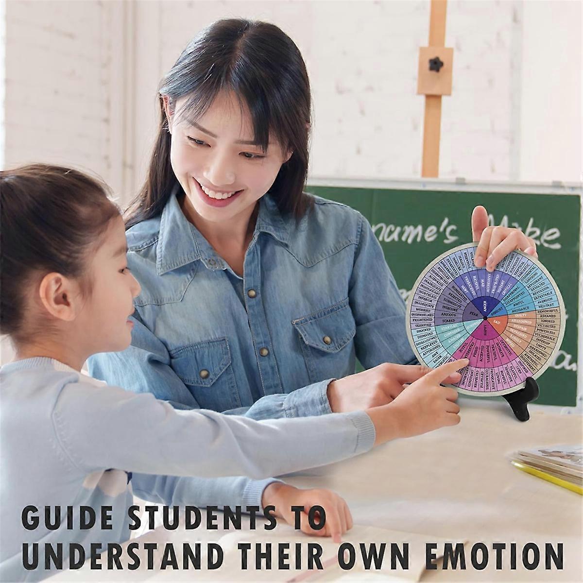 Feelings Wheel, Double-Sided Emotion Wheel with Stand, Counseling ...