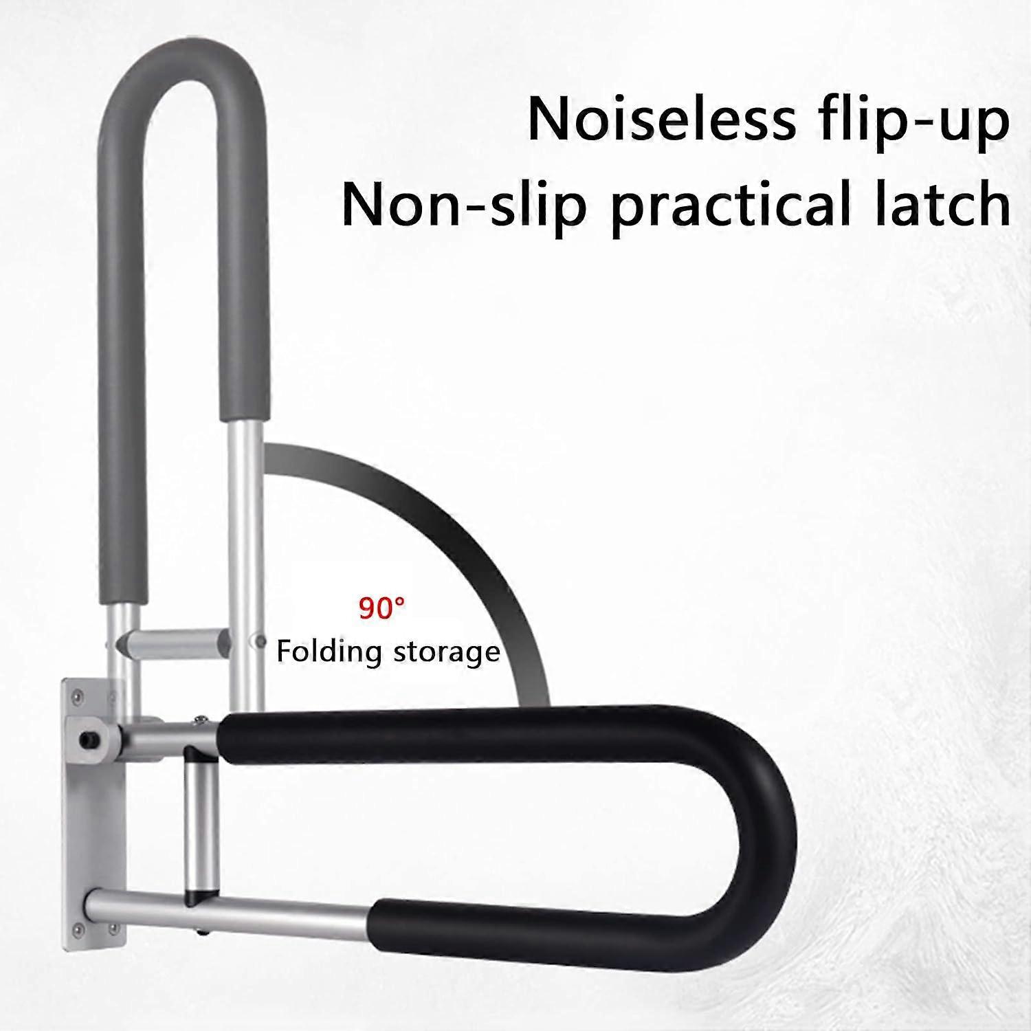 23.6-Inch Folding Bathroom Grab Bar, Toilet Safety Rail, Shower Grip ...