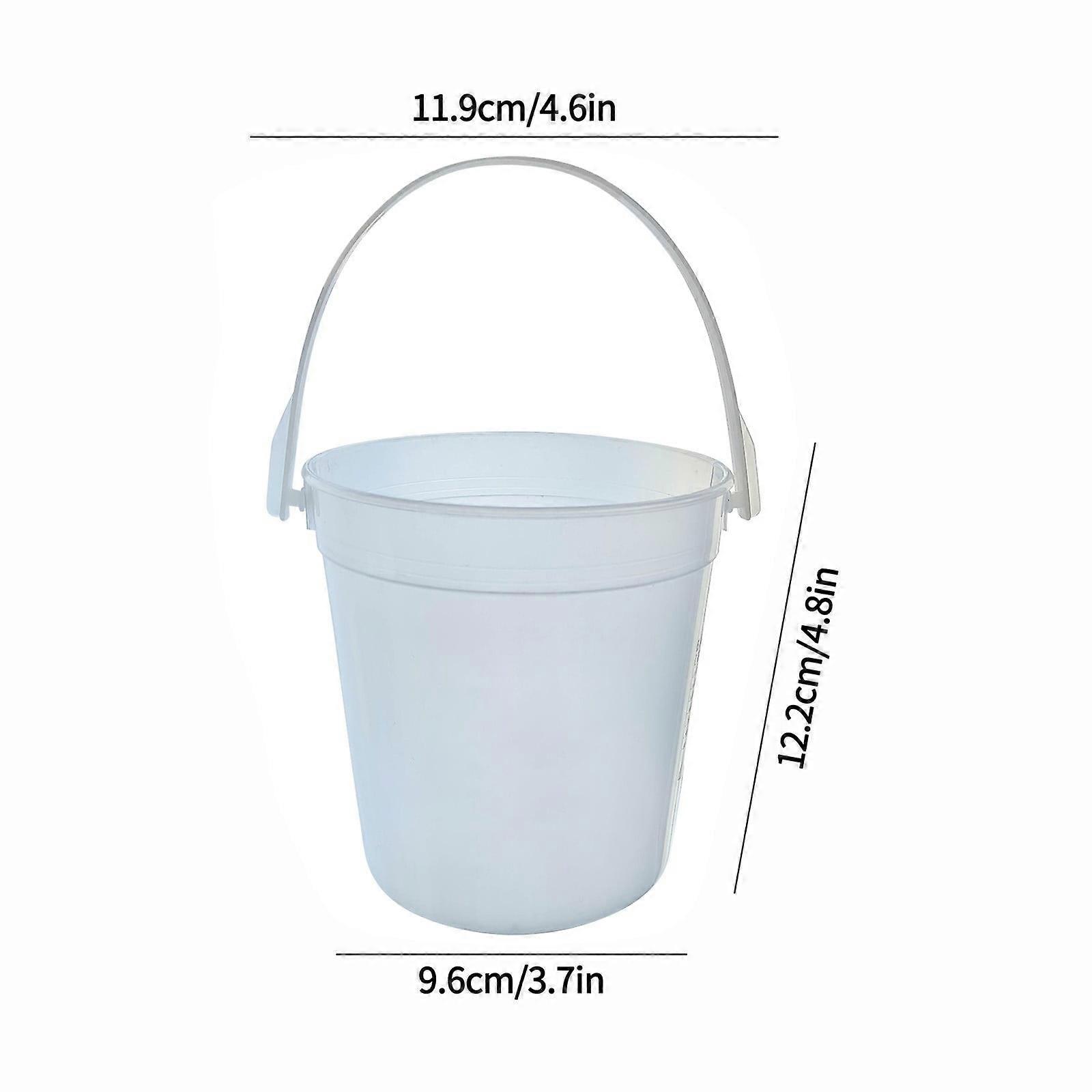 Ice Buckets 5Pc Set with Lid, 1L Reusable Plastic Cocktail Bucket ...