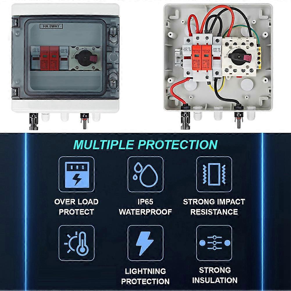 Solar Photovoltaic PV Combiner Box with Protection 1 Input 1 Out ...