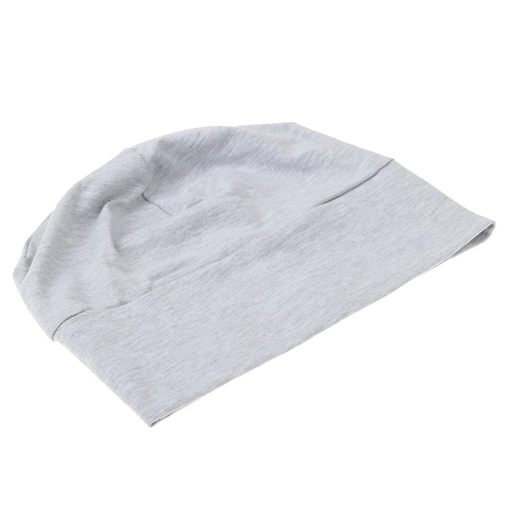 Adult Unisex Cotton Night Cap Sleep Patch Sleeping Head Hat Gray ...