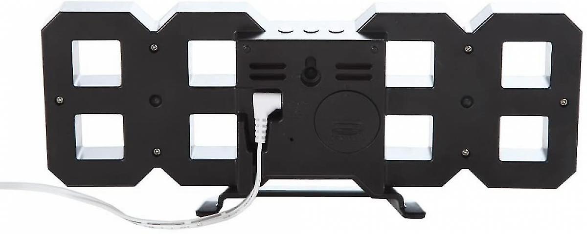 Minimalist Led Clock With 3 Adjustable Brightness Levels And Ac/dc ...