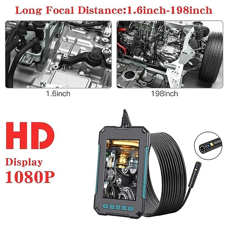 4.3" borescope with screen P40 HD industrial auto repair camera 2m pipe ...