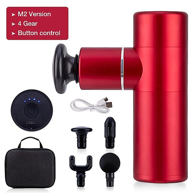 Pocket mini massage gun electric body muscle vibration massager deep ...