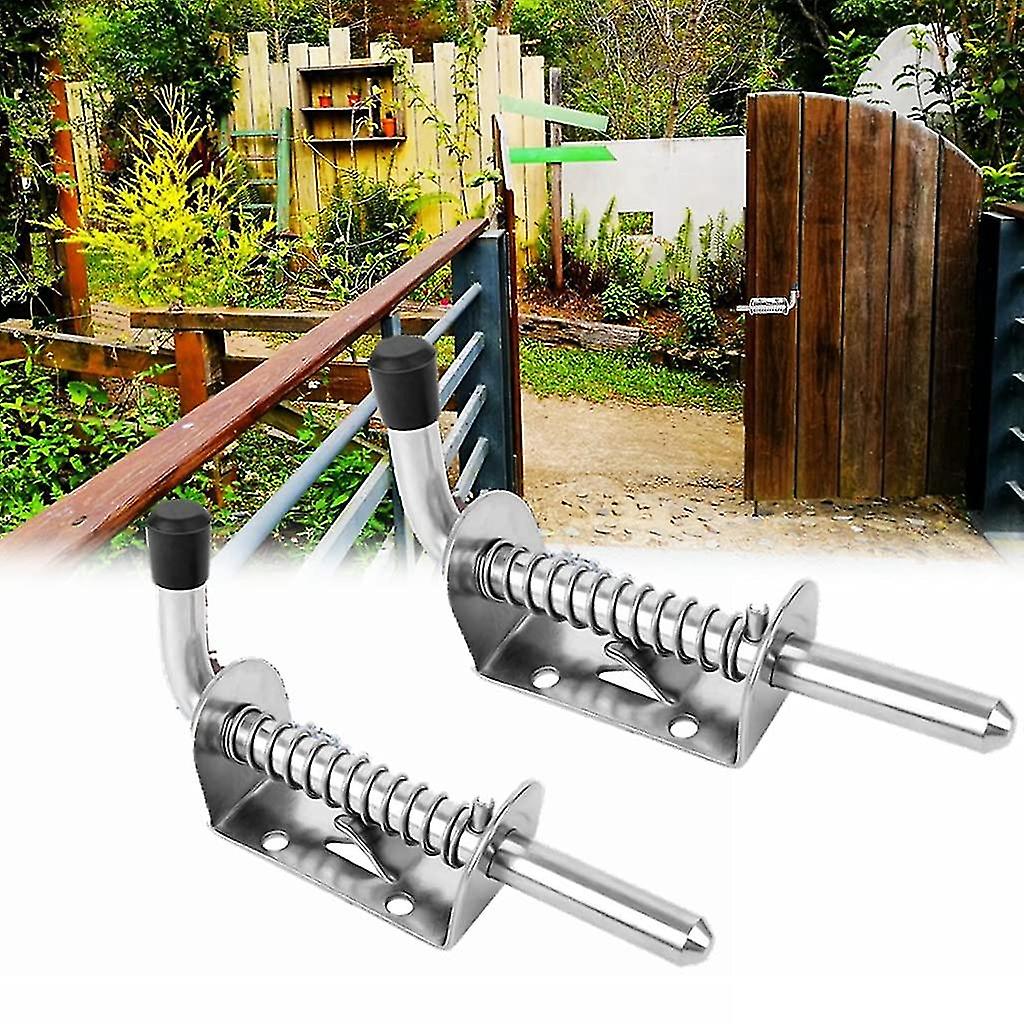 2 Piece Spring Bolt Stainless Steel - Bolt Bolt - Gate Bolt Door Bolt ...