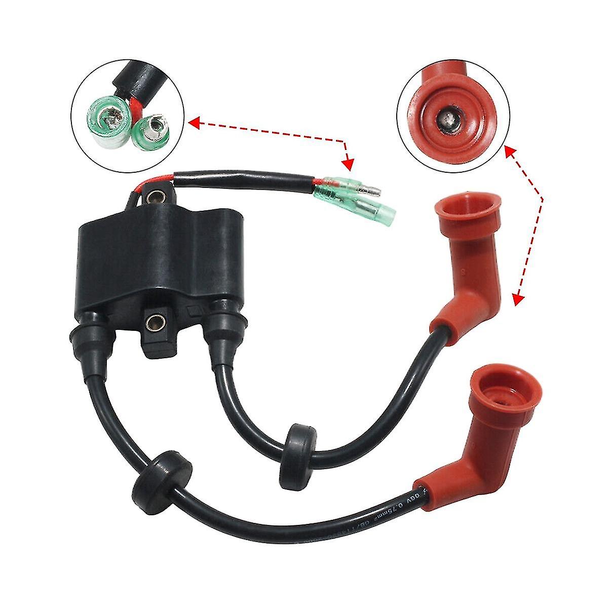 Boat Ignition Coil Assy For 6b4-85530-00 25hp C25 6hp F6a 9.9hp 8hp T8 ...