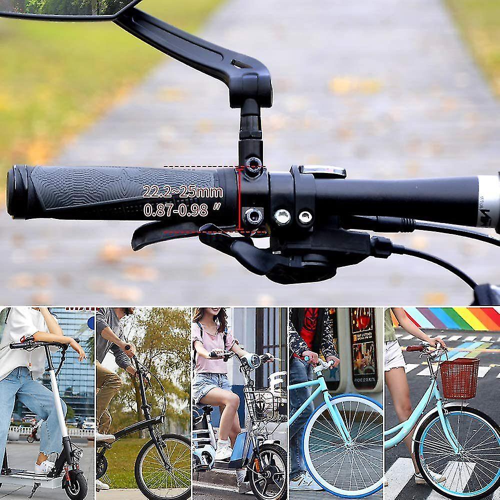 New Bicycle Mirror Explosion-proof Adjustable Large Lens Bike Rearview ...