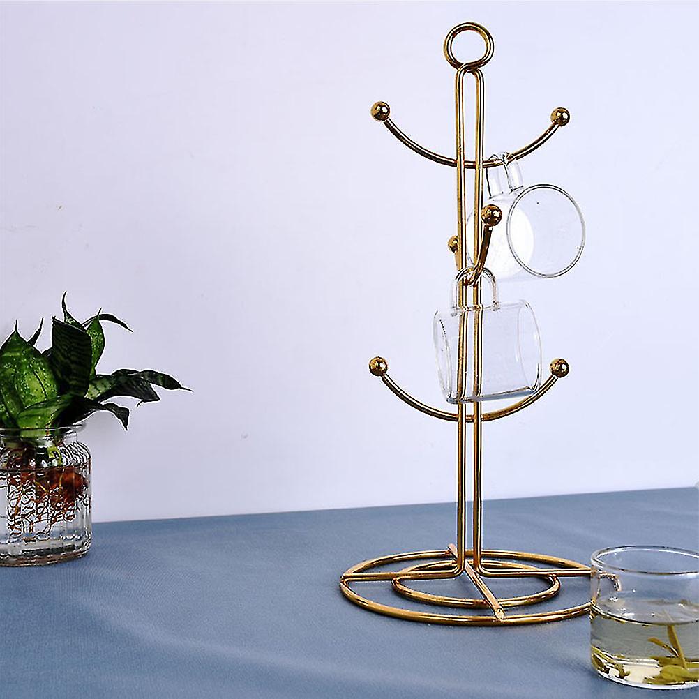 Cup Mug Hanger Iron Stand Holder Cup Storage Rack Home Kitchen Decor ...