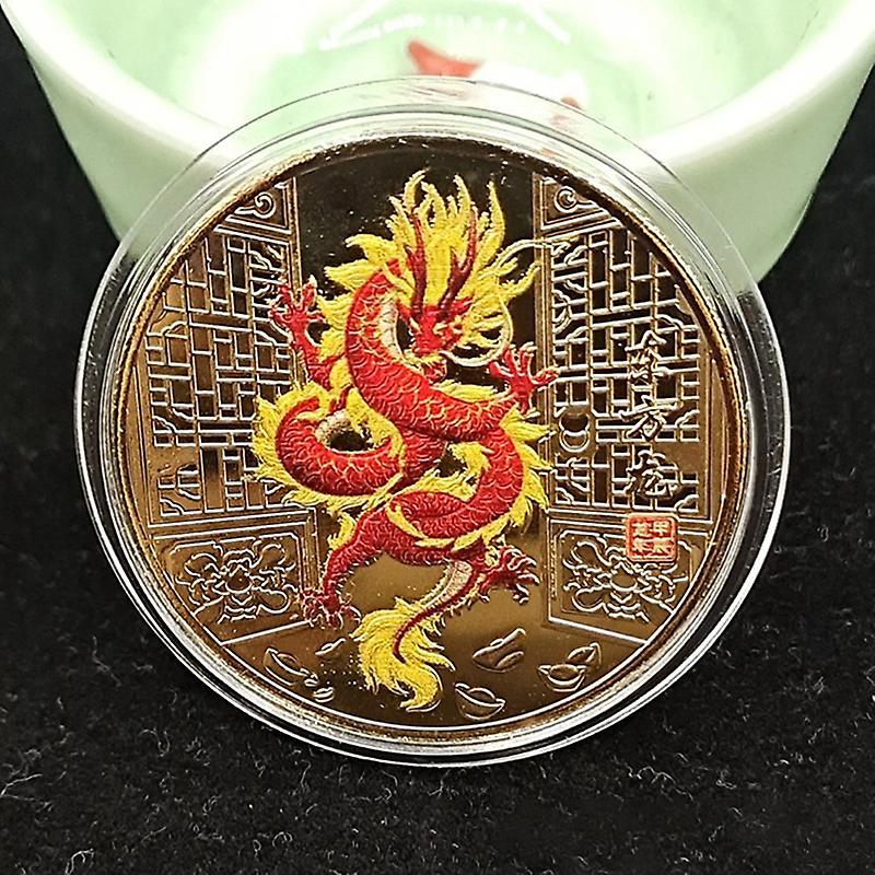 2024 Traditional Chinese Commemorative Coin Collection Dragon Painted ...