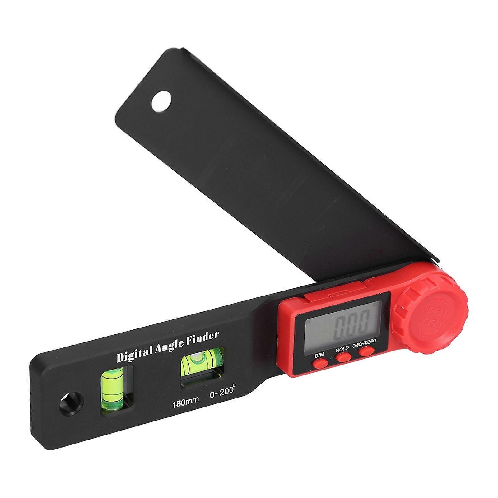 Digital Angle Gauge with LCD Display and Auto Shutdown Function in Engineering Plastics | Fruugo UK