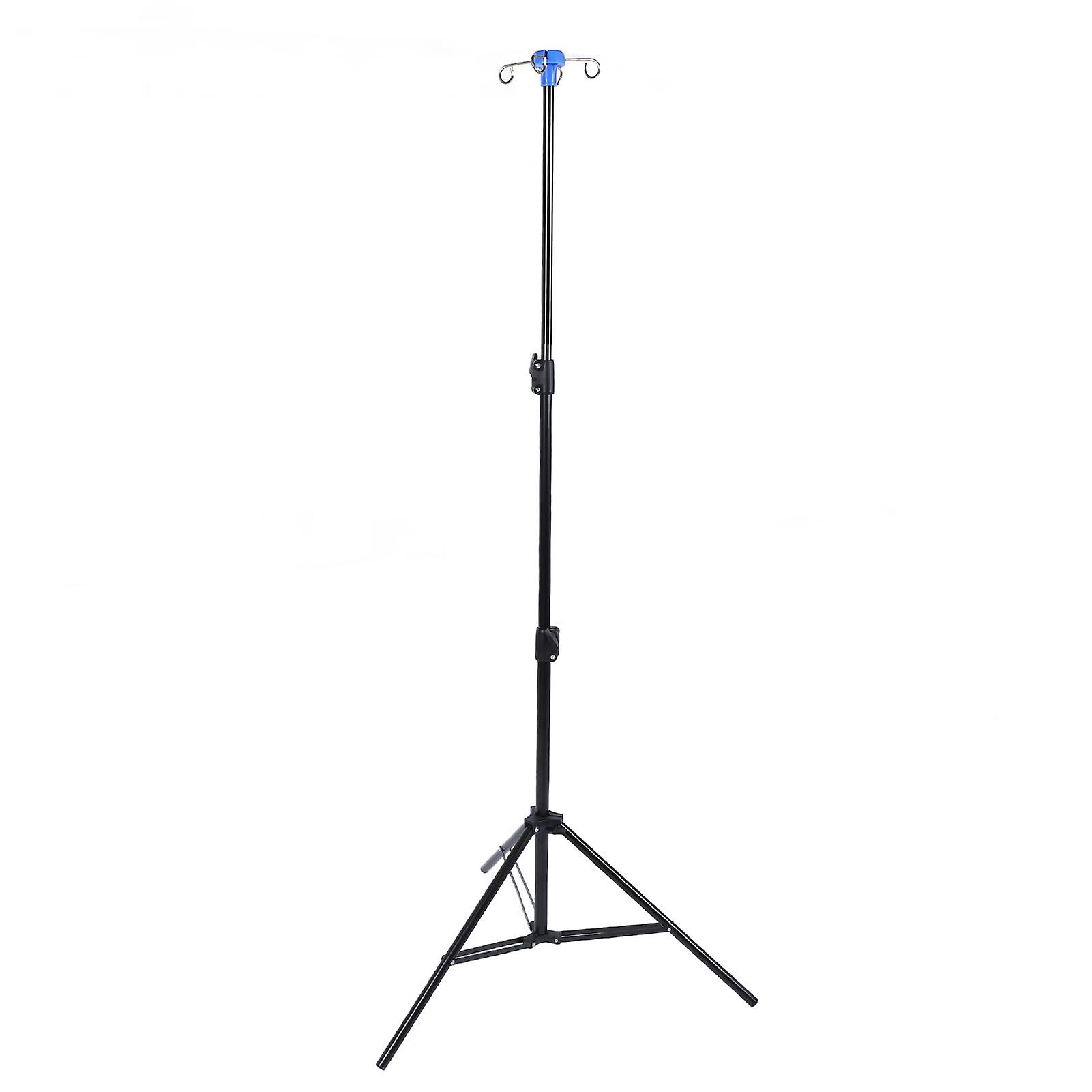Tripod IV Pole Stand with Hook ABS Iron Steel Portable IV Pole ...