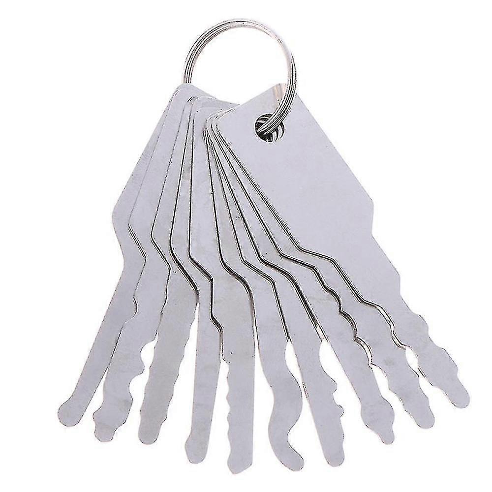 10x Stainless Jiggler Keys Dual Sided Car Unlocking Lock Opening Repair ...
