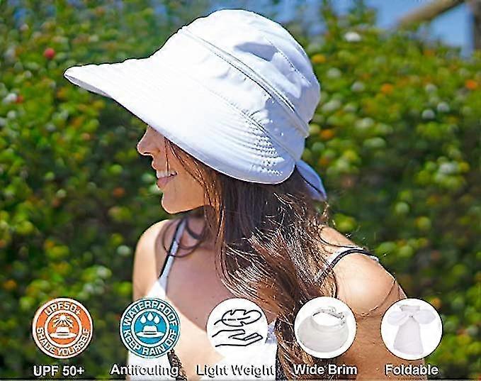 Hats For Women Upf 50+ Uv Sun Protective Convertible Beach Visor Hat ...