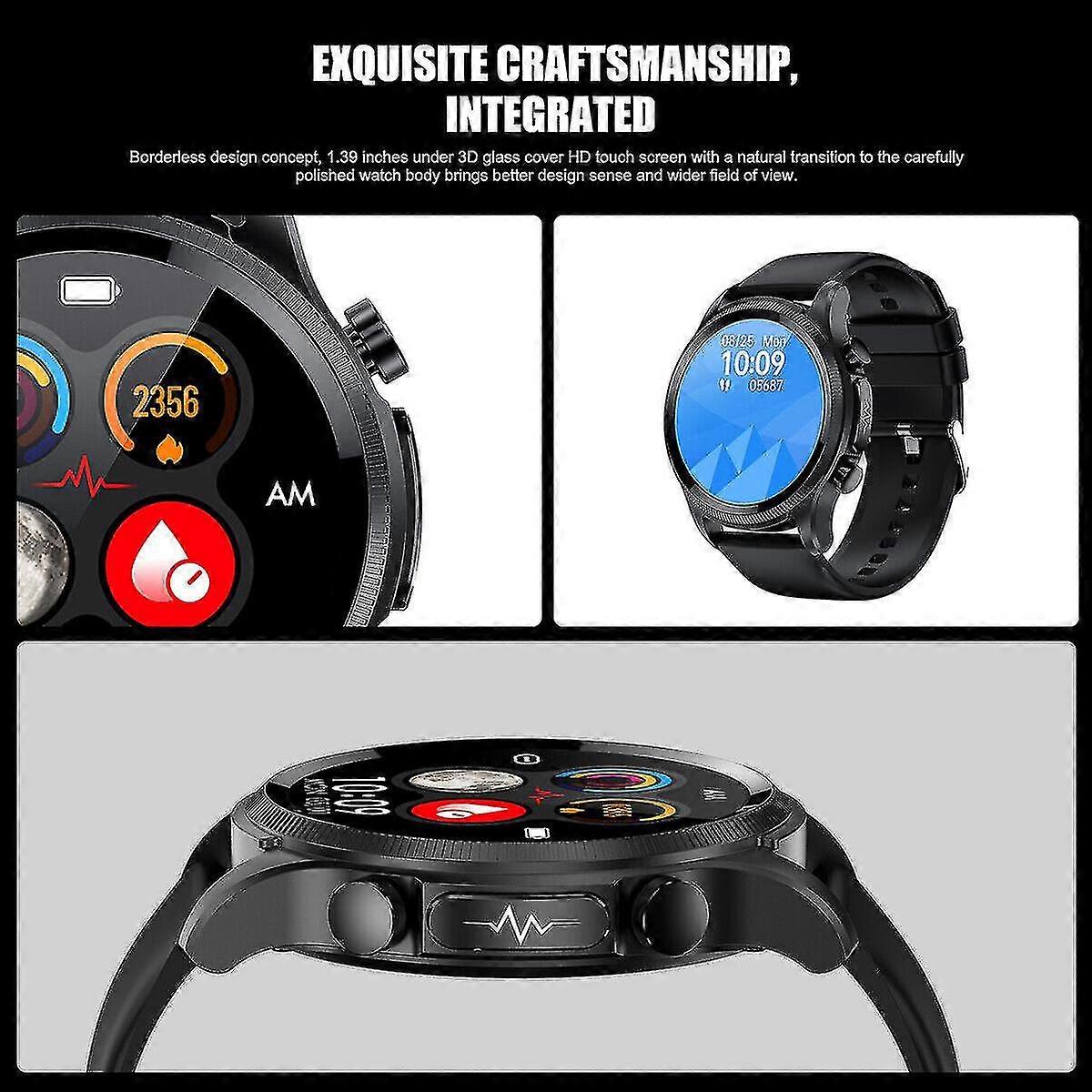 Ecg+ppg Blood Glucose Smart Watch Men Blood Pressure Fitness Heart Rate ...