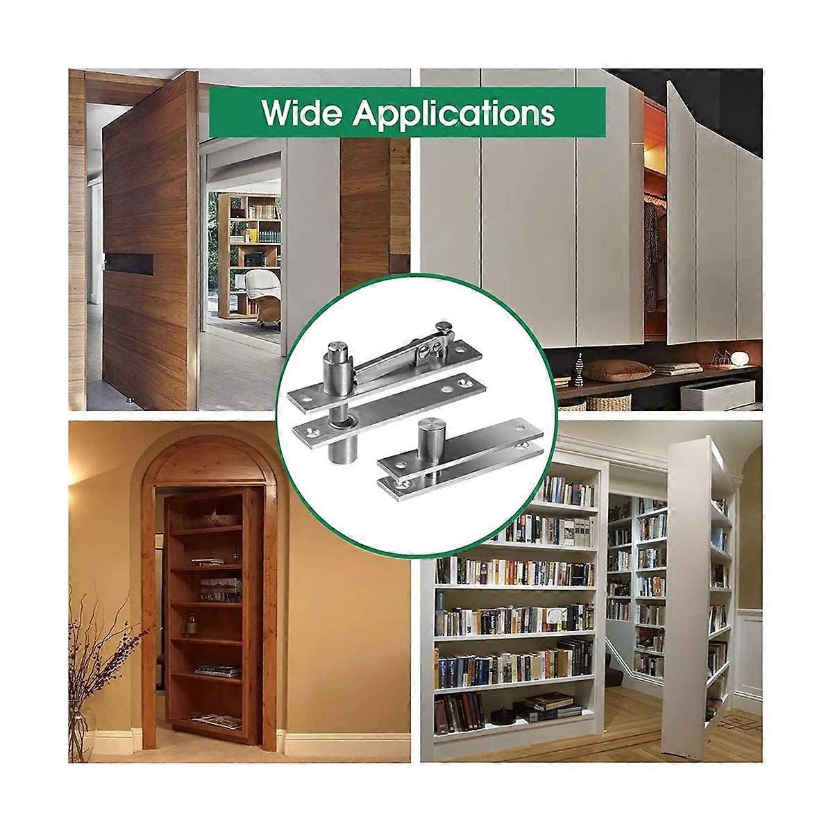 Pivot Hinge Stainless Steel Closet Door Hinges Rotation Hinges for ...