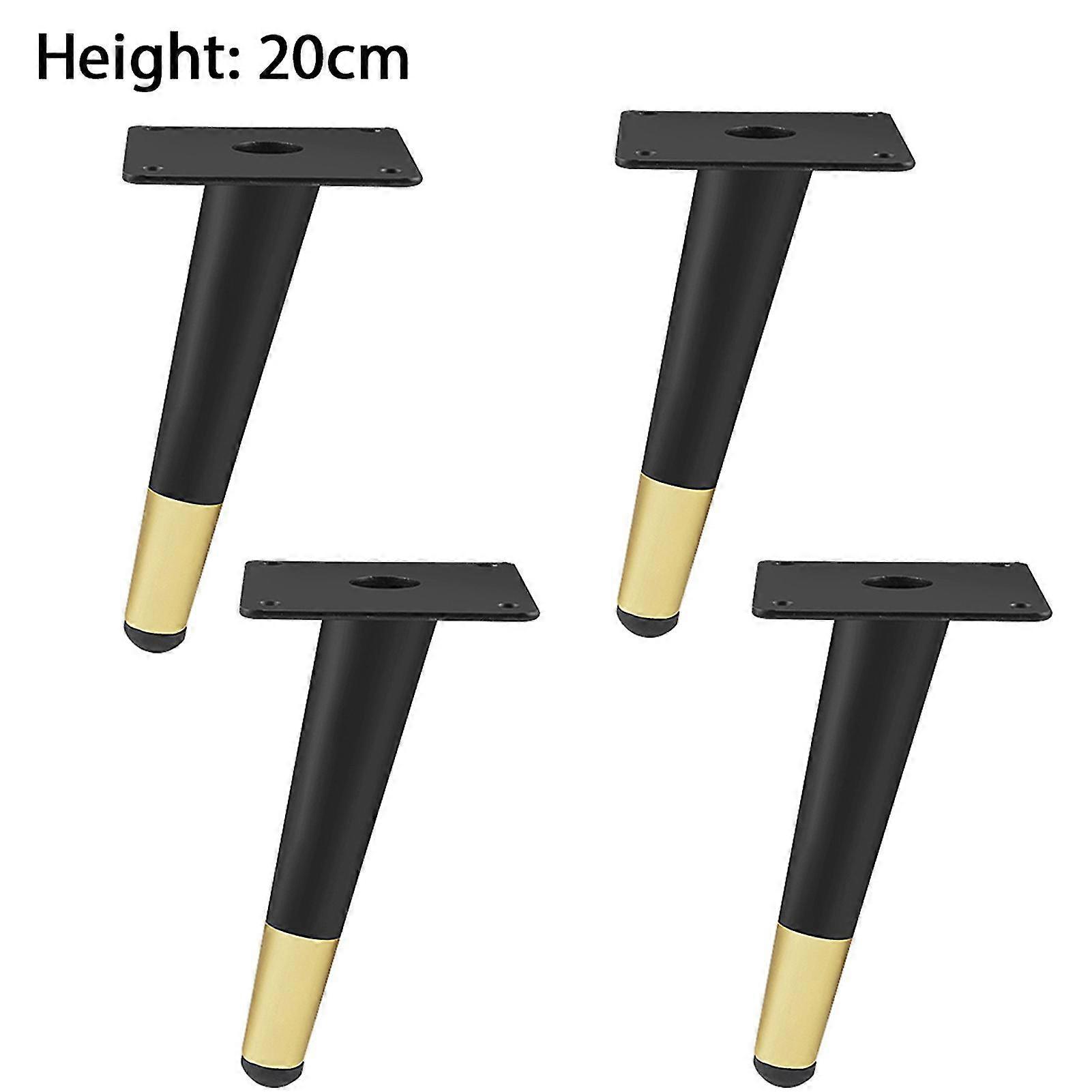 4pcs Furniture Feet Iron Rust-proof Tapered Furniture Legs For Coffee ...