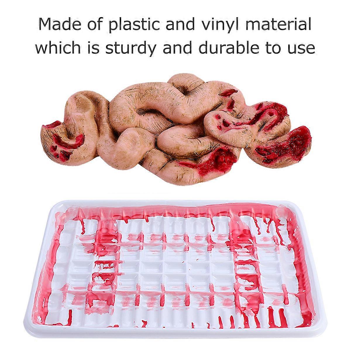 1 Box Halloween Tricky Toy Large Intestine Prop Horror Organ Lunch Box ...