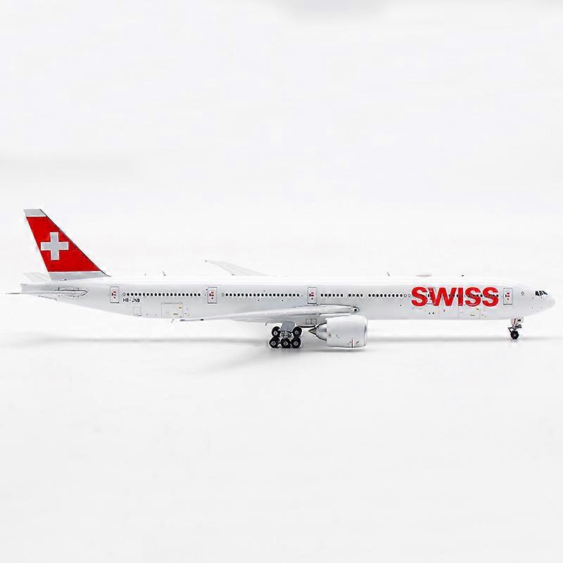 Diecast 1:400 Scale Swissair B777-300ER HB-JNB Alloy Aircraft Model Collection Souvenir ...