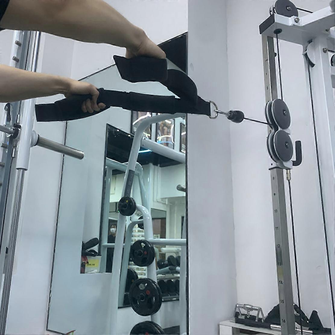 Tricep Rope Cable Attachment with 2 Handles,Tricep Pull Down Rope ...